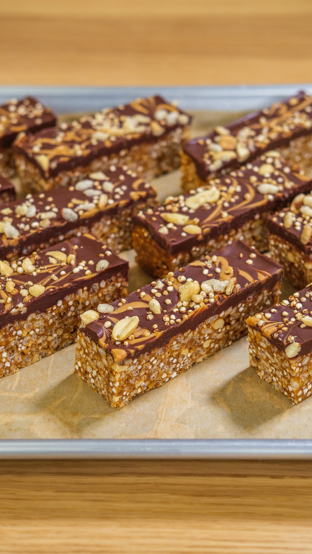 Peanut Butter Chocolate Crispy Chewy Bar.. it's a mouthful in the BEST ...