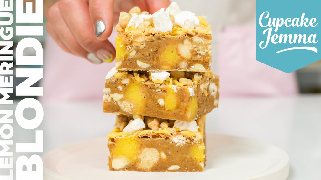 Lemon Meringue Pie Blondie | Cupcake Jemma